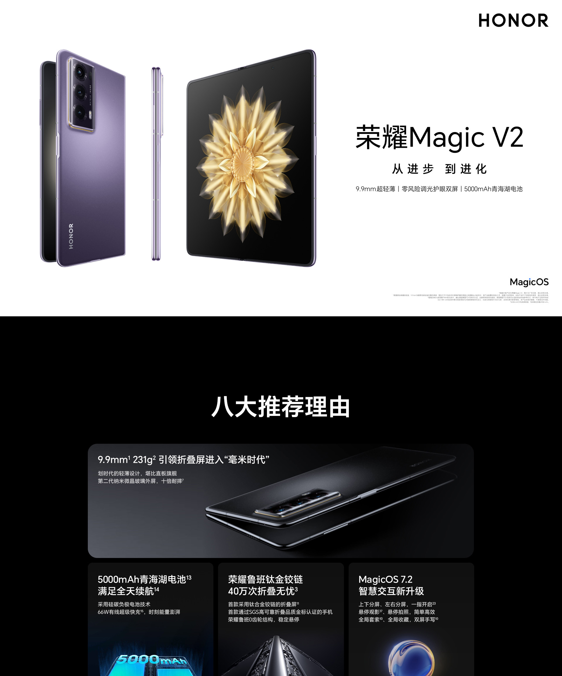 荣耀Magic V2 至臻版 - 自营官方商城，全国联保售后无忧 | 荣耀商城