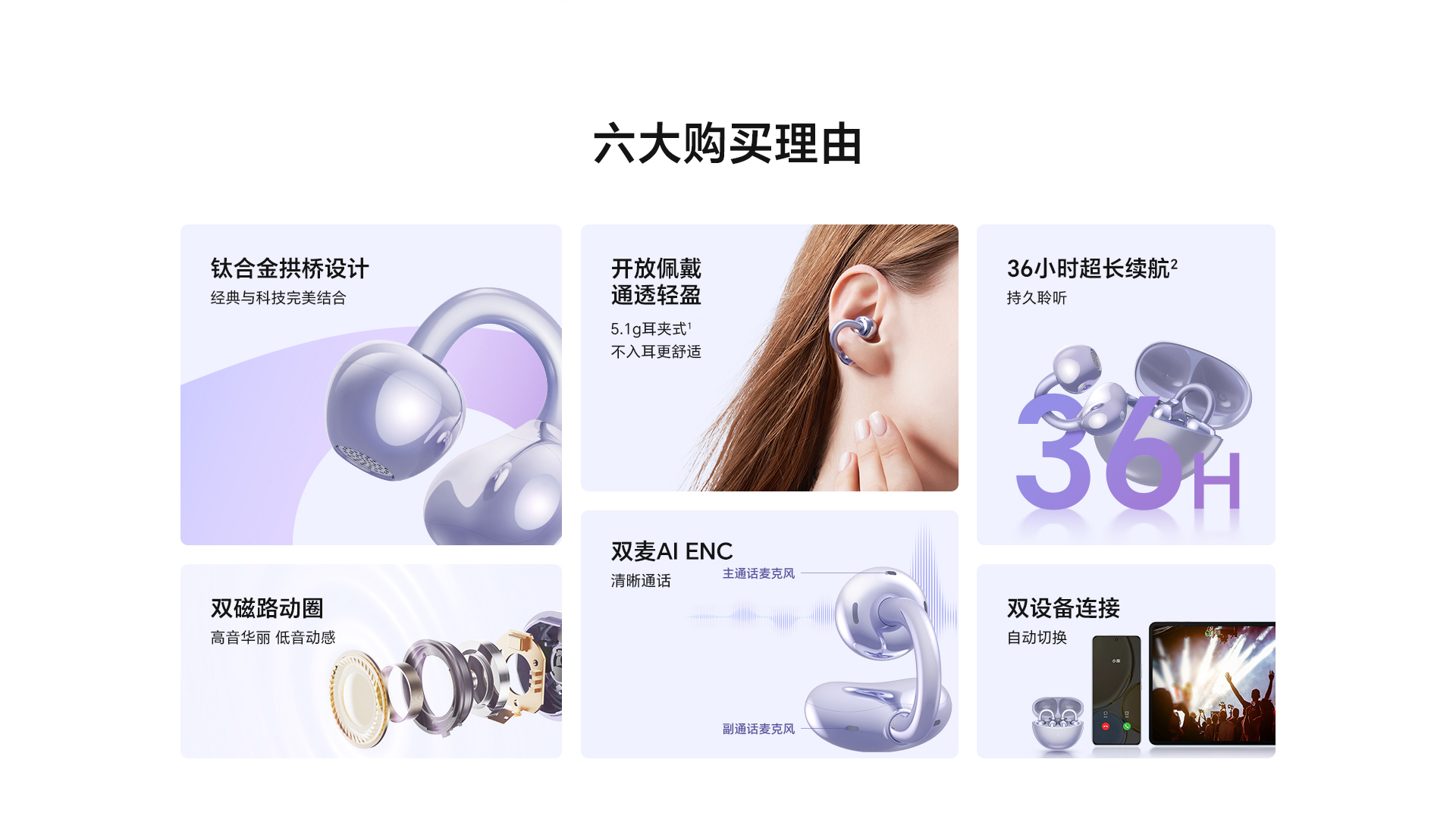 Honor Choice LCHSE EarClip Earbuds